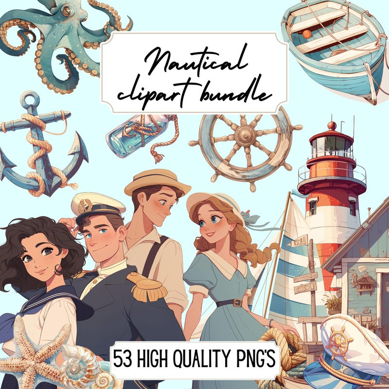 Nautical Clipart - Etsy