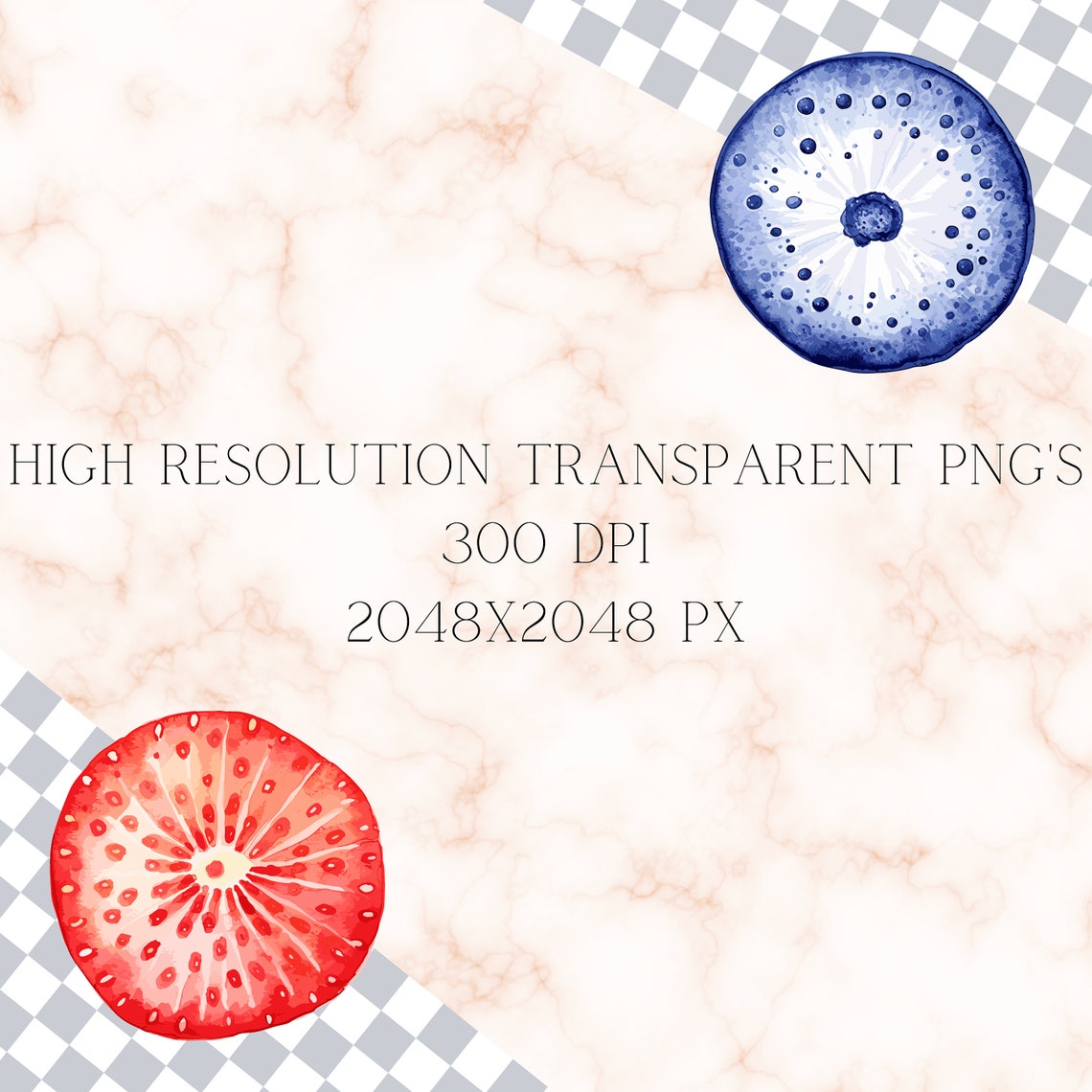 Watercolor Fruit Slices Clipart: PNG SVG Bundle - Etsy