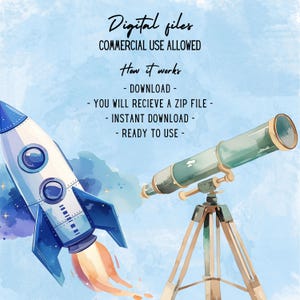 Boy Astronaut Clipart Cute Blue Boy PNG Watercolor Space Cake Topper ...