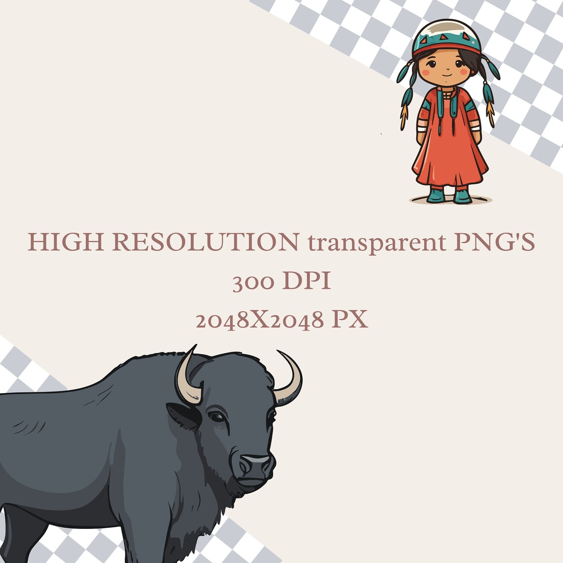 Native American Clipart: Indigenous Tribe PNG SVG Bundle - Etsy