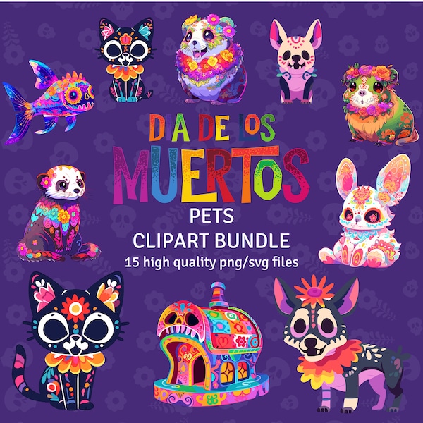 Day of the Dead Cat - Etsy