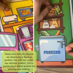 Printable Food Learning Busy Book for Kids Paper Quite Book Pretend ...