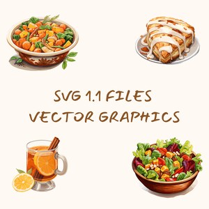 Watercolor Autumn Food Clipart Fall Delights PNG Pumpkin Spice ...