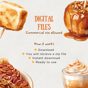 Watercolor Autumn Food Clipart Fall Delights PNG Pumpkin Spice ...