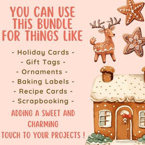 51 Watercolor Gingerbread Clipart Cookies PNG Christmas Clipart Holiday ...