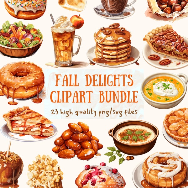 Fall Clipart for Commercial Use - Etsy