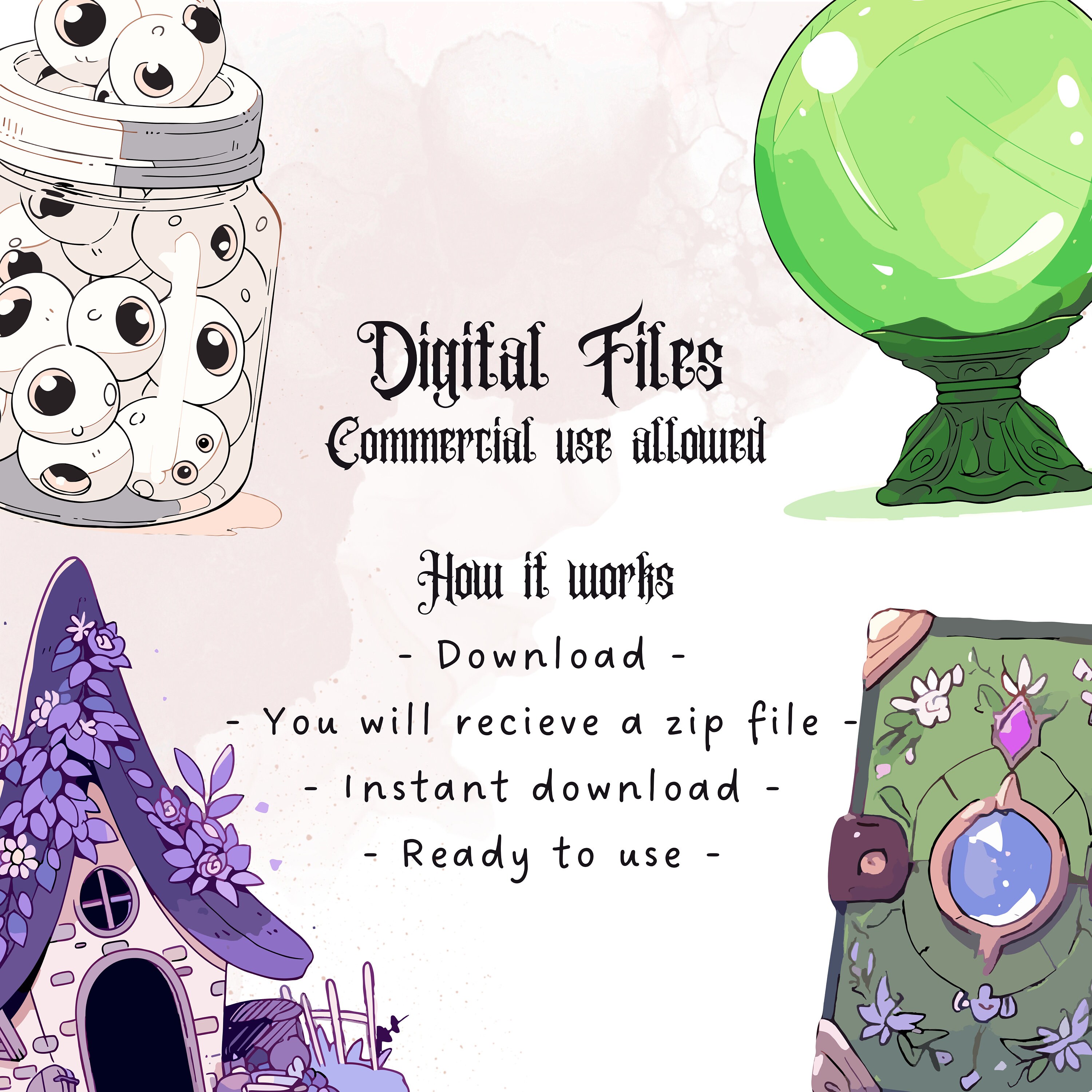 Cute Witch Clipart Chibi Halloween Witches PNG Little Girl SVG - Etsy