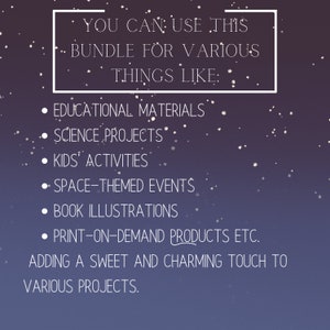 Space Bundle Clipart Planets PNG Set Solar System SVG - Etsy