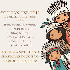 Native American Clipart: Indigenous Tribe PNG SVG Bundle - Etsy