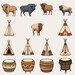Native American Clipart: Indigenous Tribe PNG SVG Bundle - Etsy