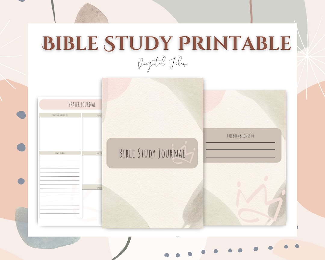 Daily Devotional Template, Printable Pages, Prayer Journal, Bible Study ...