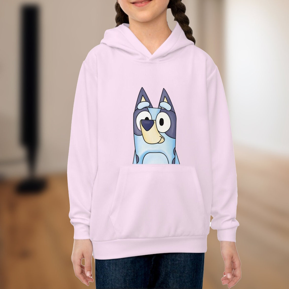 Bluey Hoodies Bluey Clothing Bluey Watercolor Kids Hoodies - Etsy