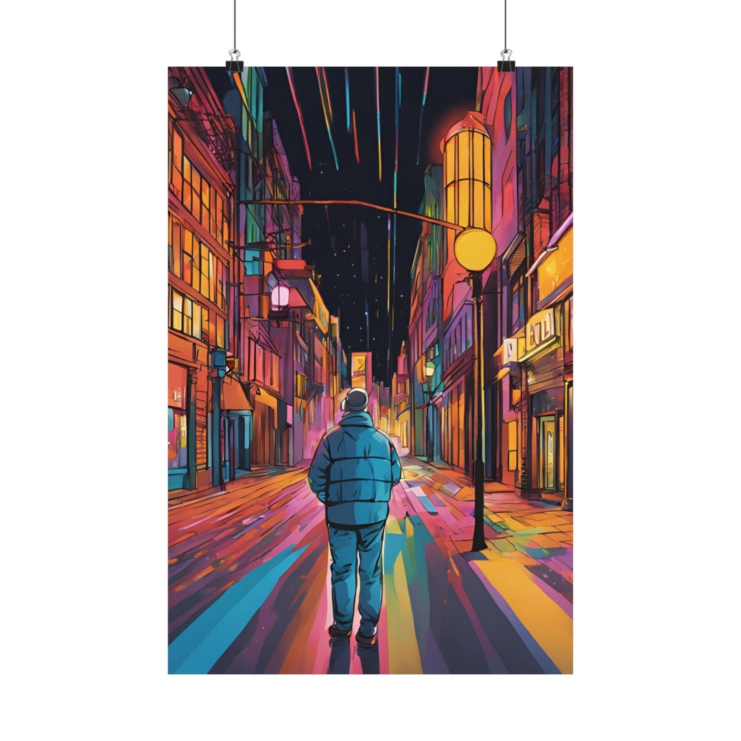 Stars and Lights EP Poster, Delco Dude Music, Exclusive Matte Vertical ...