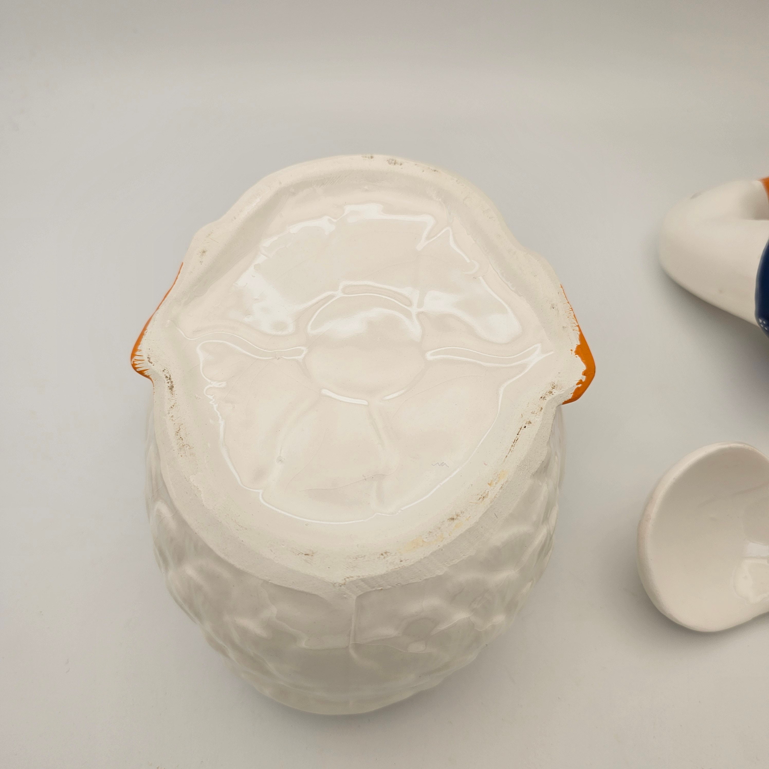 Vintage Goose Small Soup Tureen With Ladle, Gravy Boat, French Country ...