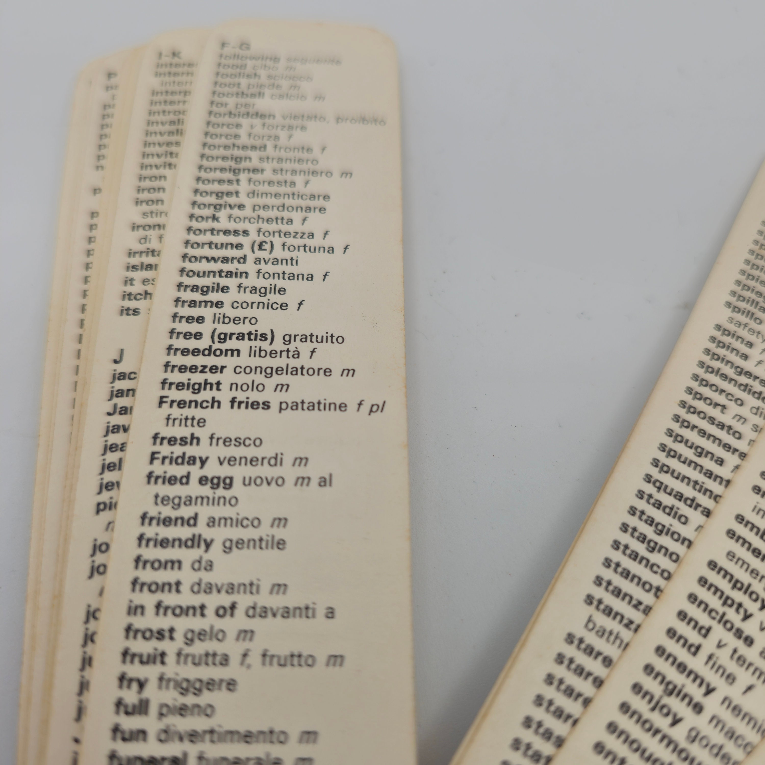 Vintage Italian to English Translation Booklet, Foreign Language ...