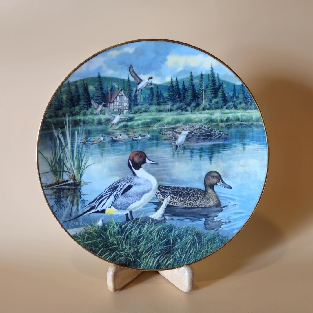 Vintage Collectible Duck Plate, Mallard Duck Decor for Hunting Cabin ...