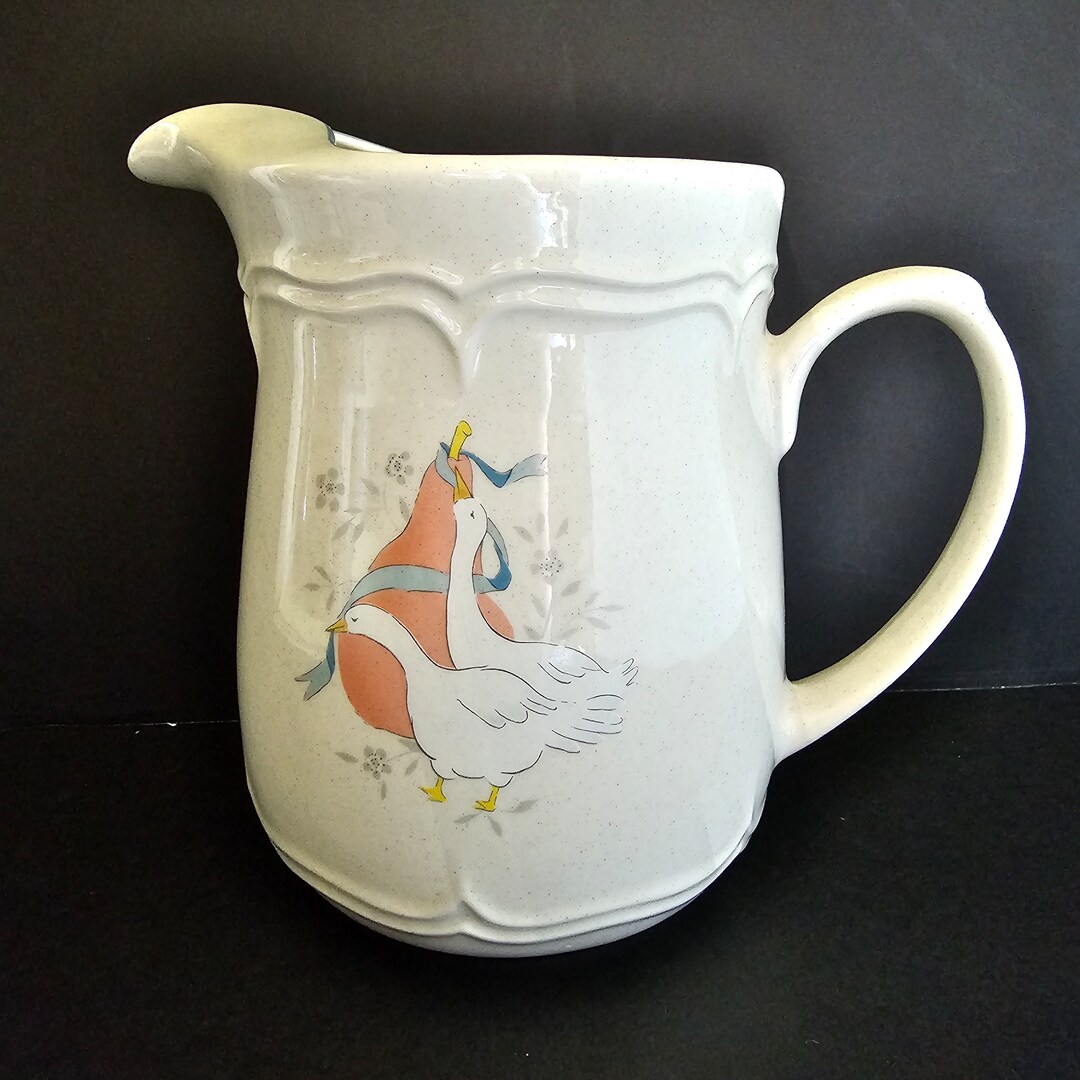 Vintage Ceramic Goose Pitcher: French Country Farmhouse Decor - Etsy