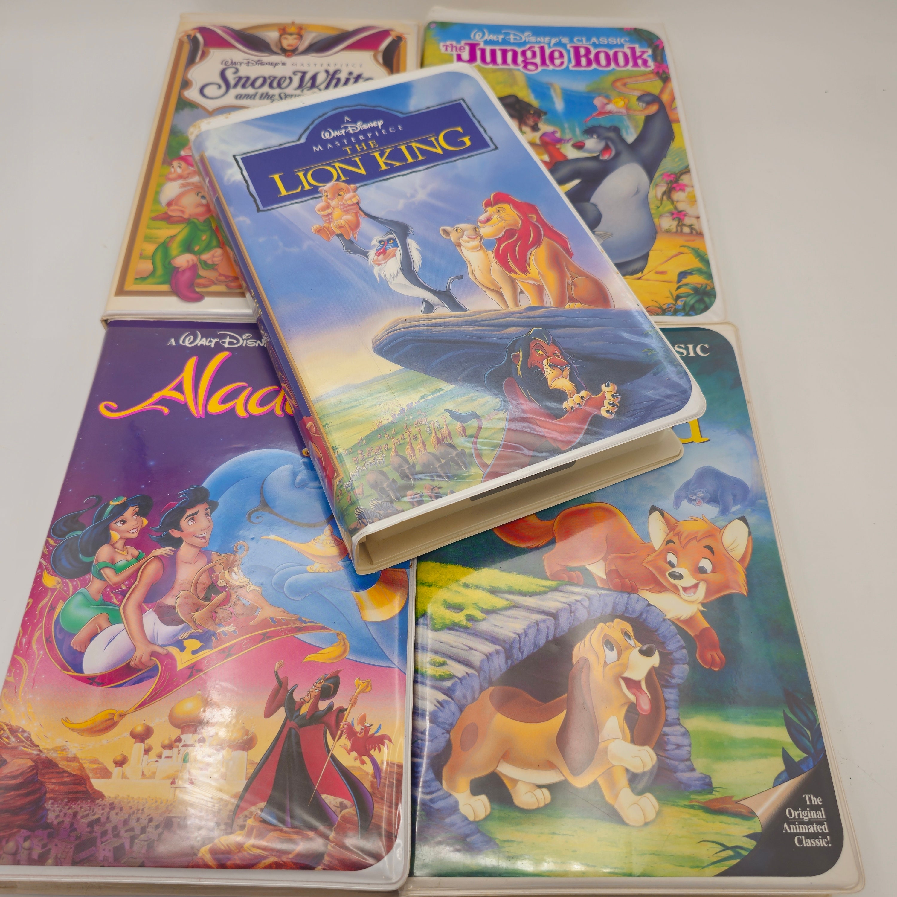Vintage Disney Collectible VHS Tapes, Nursery Shelf Decor, Retro Kids ...