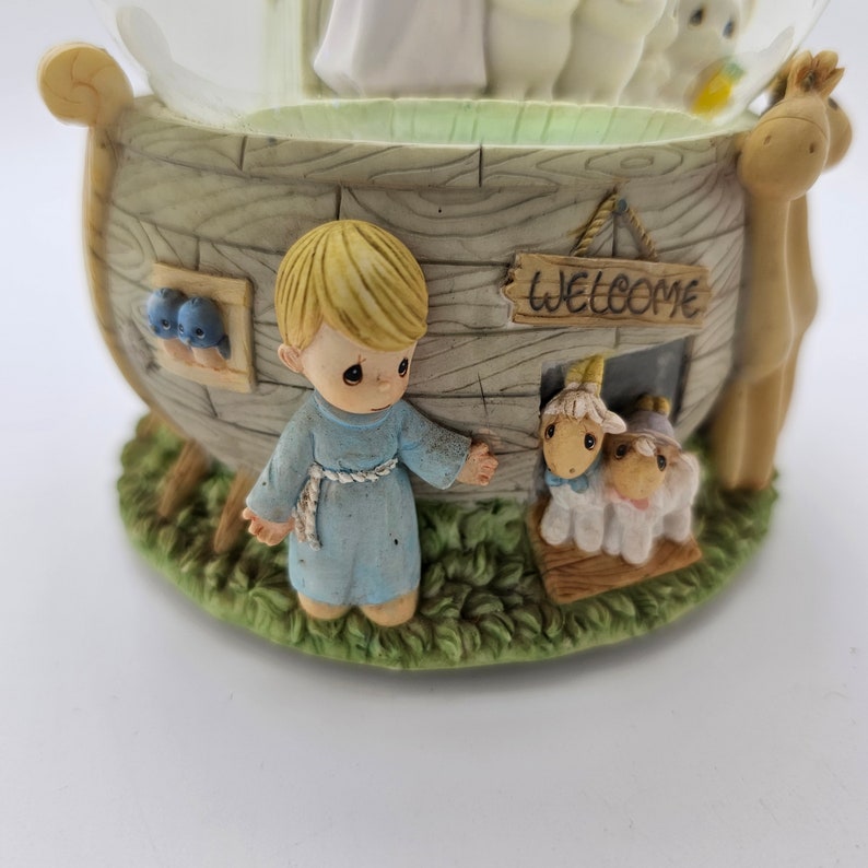 Precious Moments Snow Globe Noahs Ark Bible Story Religious - Etsy UK