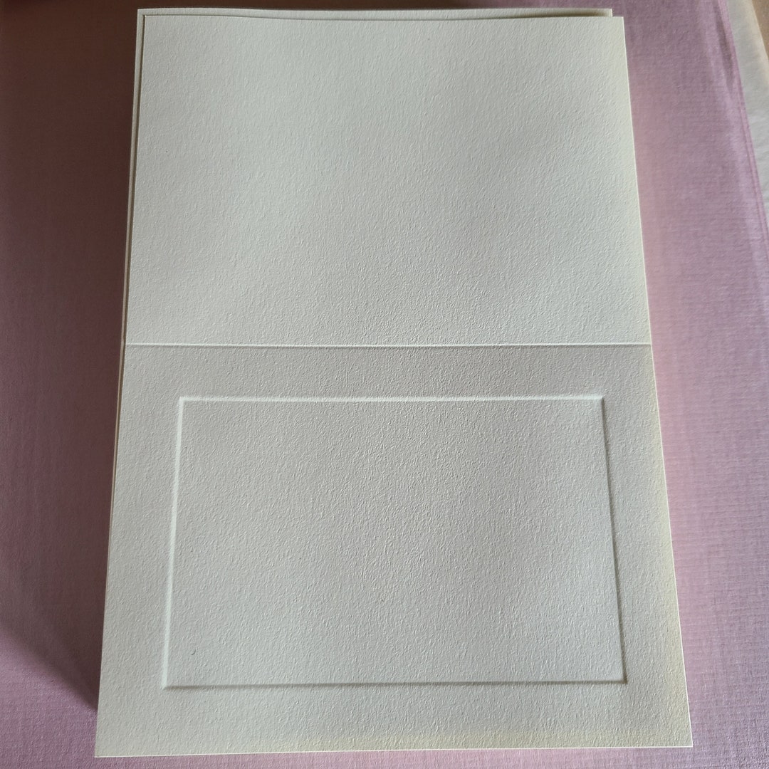 Vintage Blank Creased Cards Printable Cards for Announcement Invitation ...