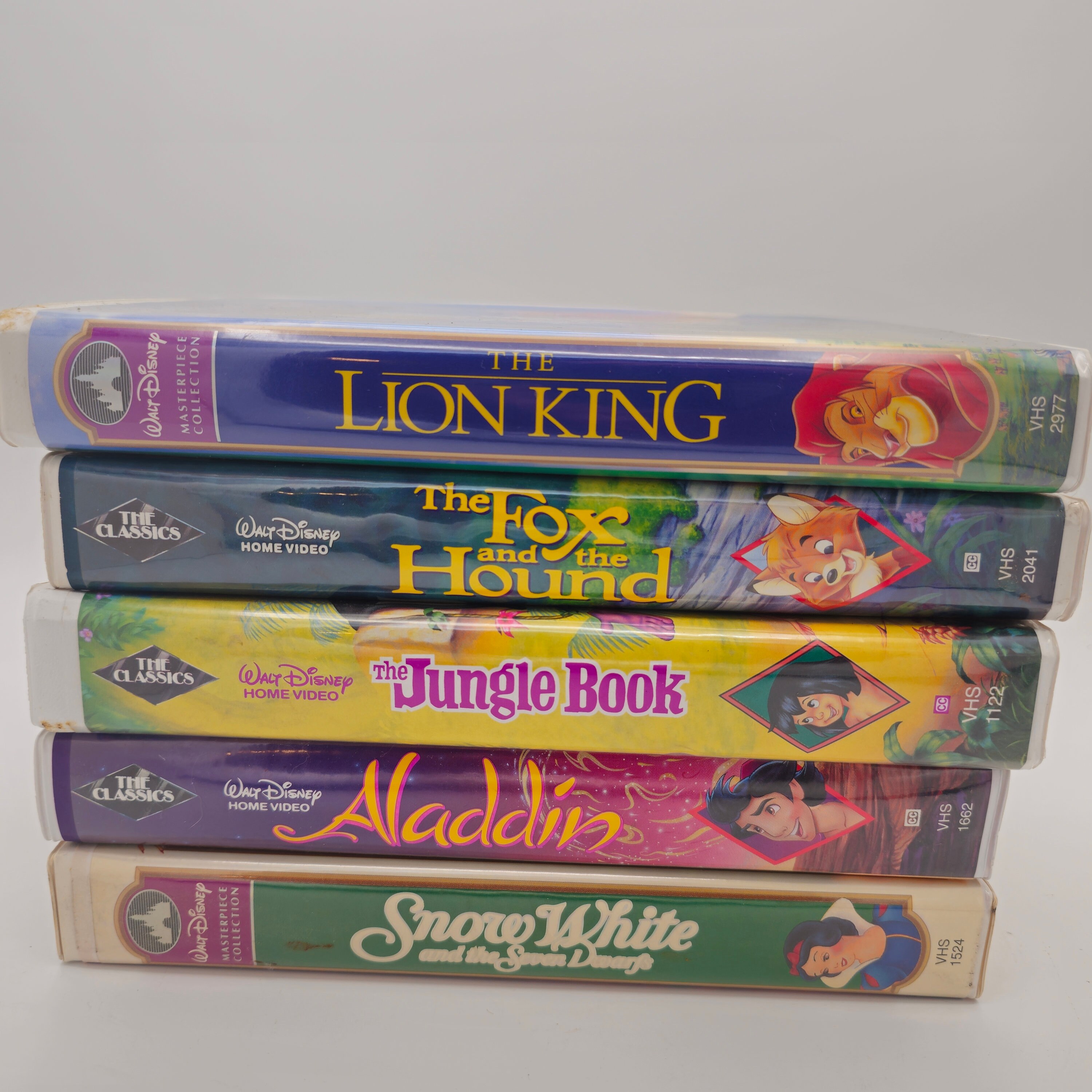Vintage Disney Collectible VHS Tapes, Nursery Shelf Decor, Retro Kids ...