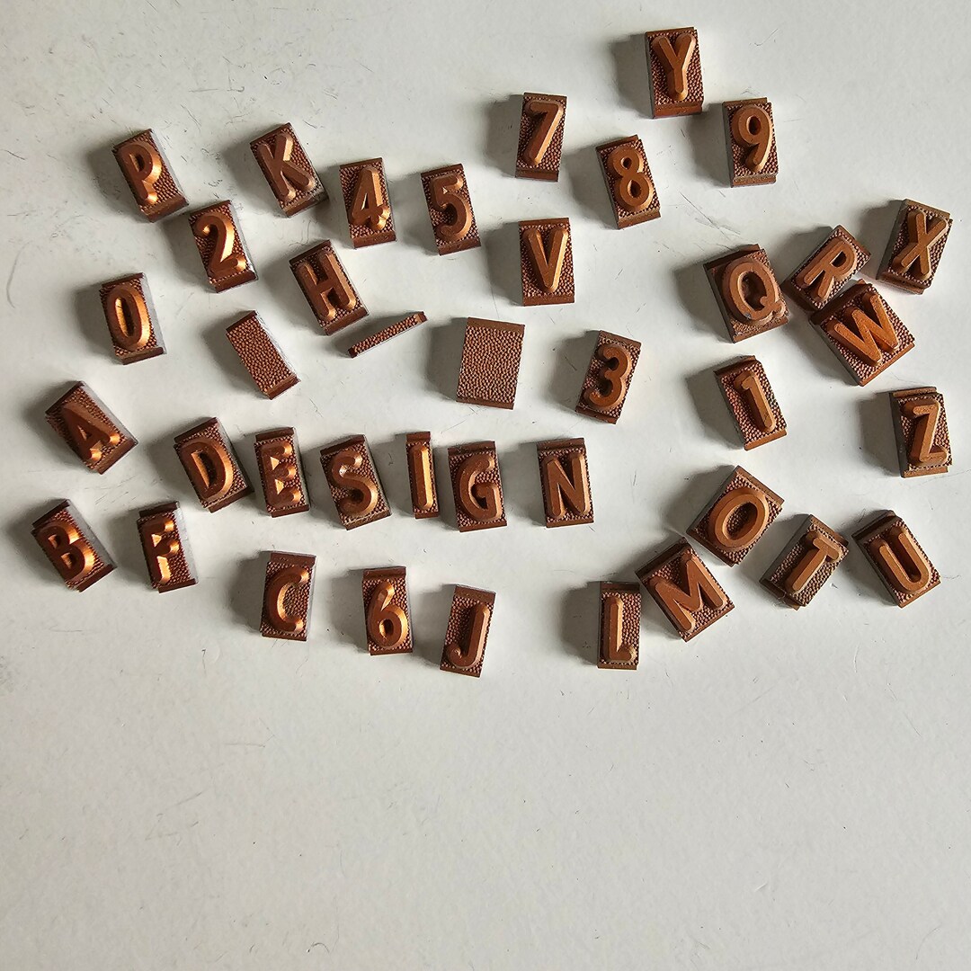 Small Metal Letters ~ Metal Letterpress Blocks ~ DIY Projects - Etsy
