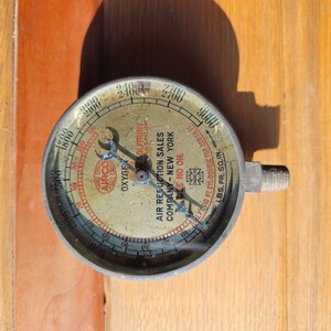 Antique Pressure Gauge AIRCO Brass, Steampunk Industrial Salvage, Old ...