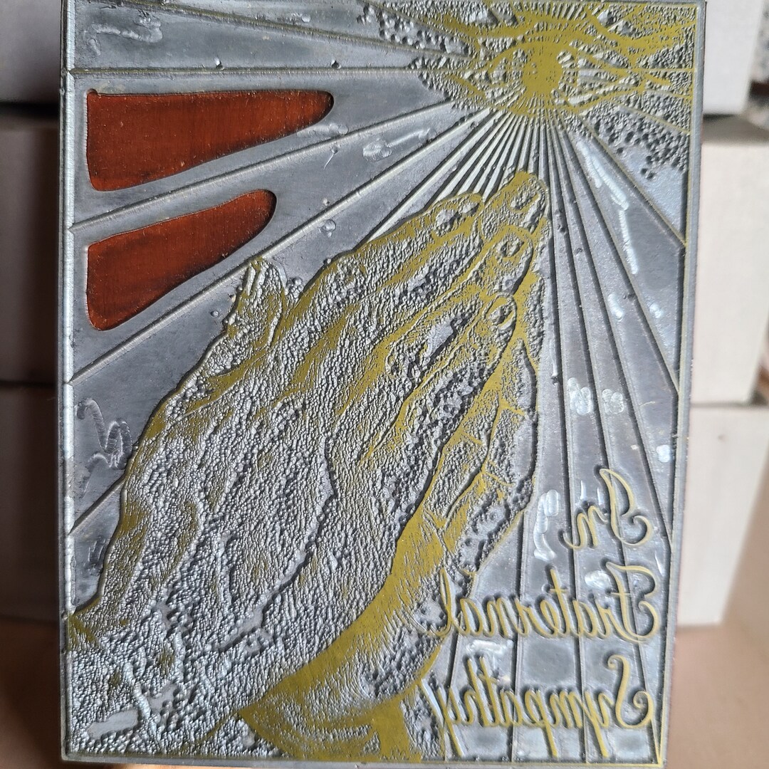 Large Wooden Praying Hands Printing Block, Big Stamp, Craft Block ...