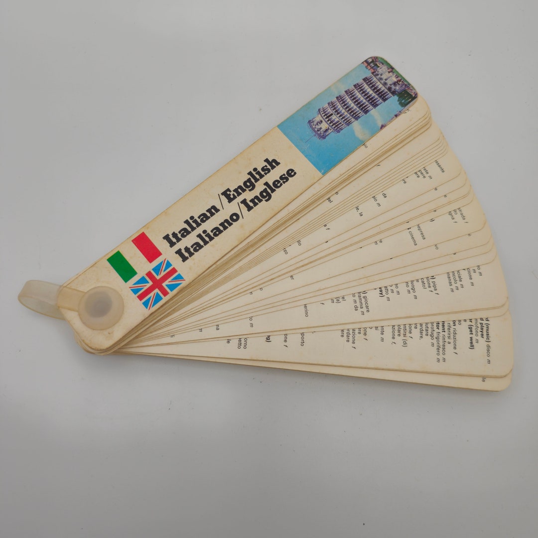 Vintage Italian to English Translation Booklet, Foreign Language ...