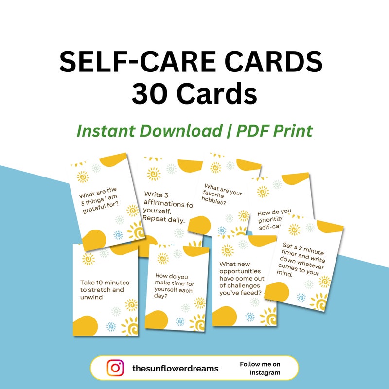 Self Care Printables - Etsy