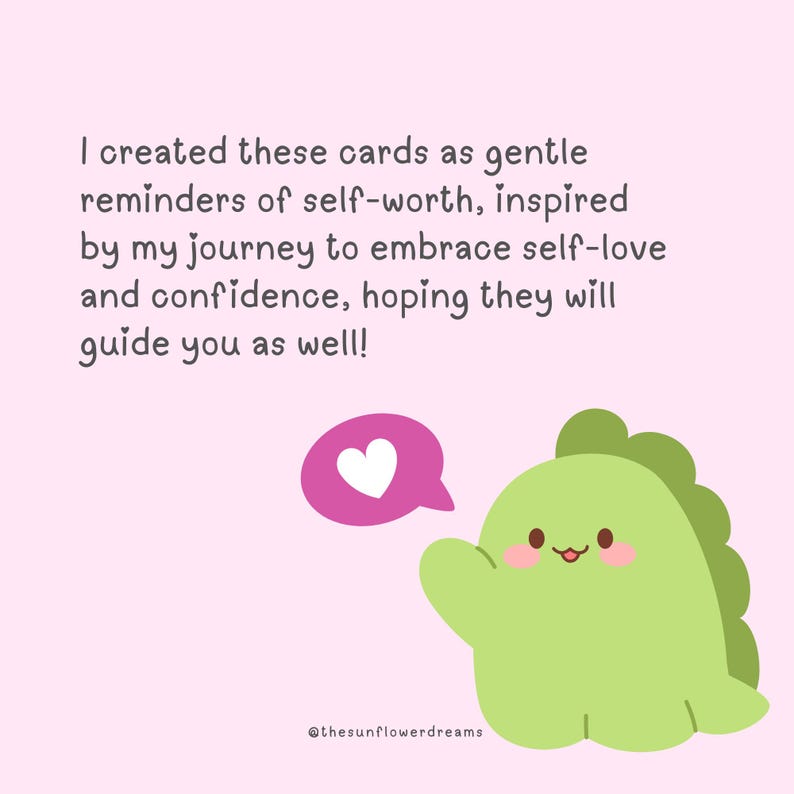 Positive Affirmation Cards for Self Love, Anxiety & Confidence ...