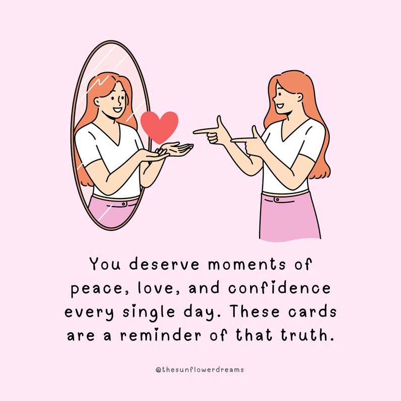 Printable Positive Affirmation Cards, 30 Self-love, Confidence Cards ...