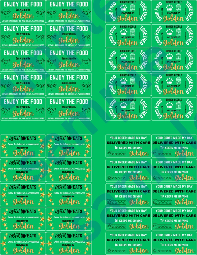 Uber Eats Sticker | Doordash Sticker |food Delivery Sticker |delivery ...