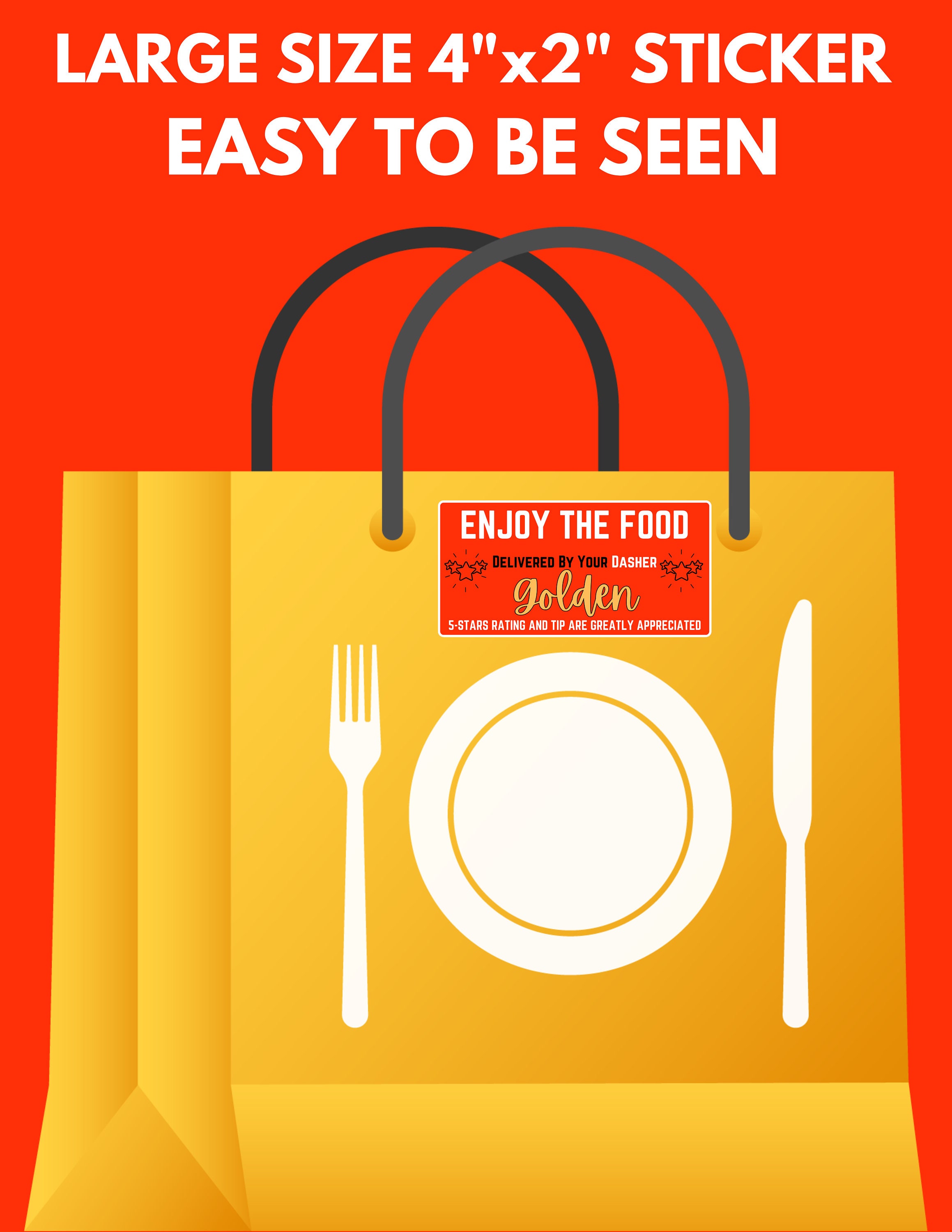 Doordash Sticker | Dasher Sticker | Food Delivery Sticker | Delivery ...