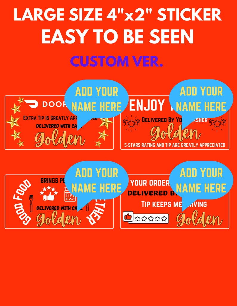 Doordash Sticker | Dasher Sticker | Food Delivery Sticker | Delivery ...