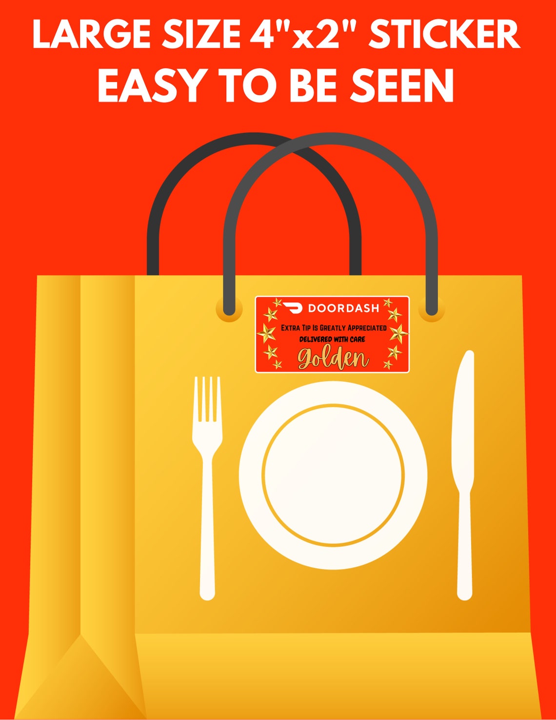 Doordash Sticker | Dasher Sticker | Food Delivery Sticker | Delivery ...
