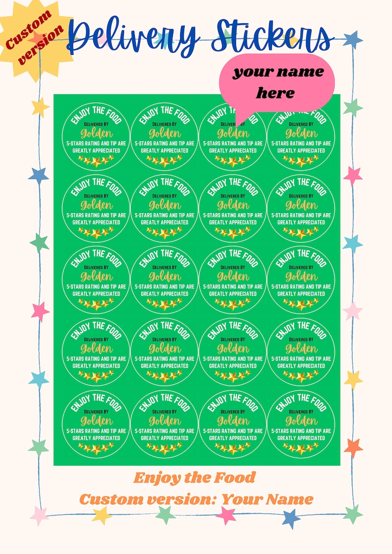 Uber Eats Sticker | Uber Cute Sticker | Food Delivery Sticker ...