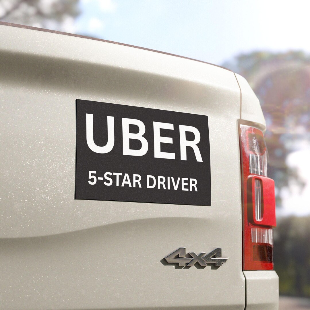Uber 5-star Driver Car Magnet: Fun Vehicle Decor - Etsy