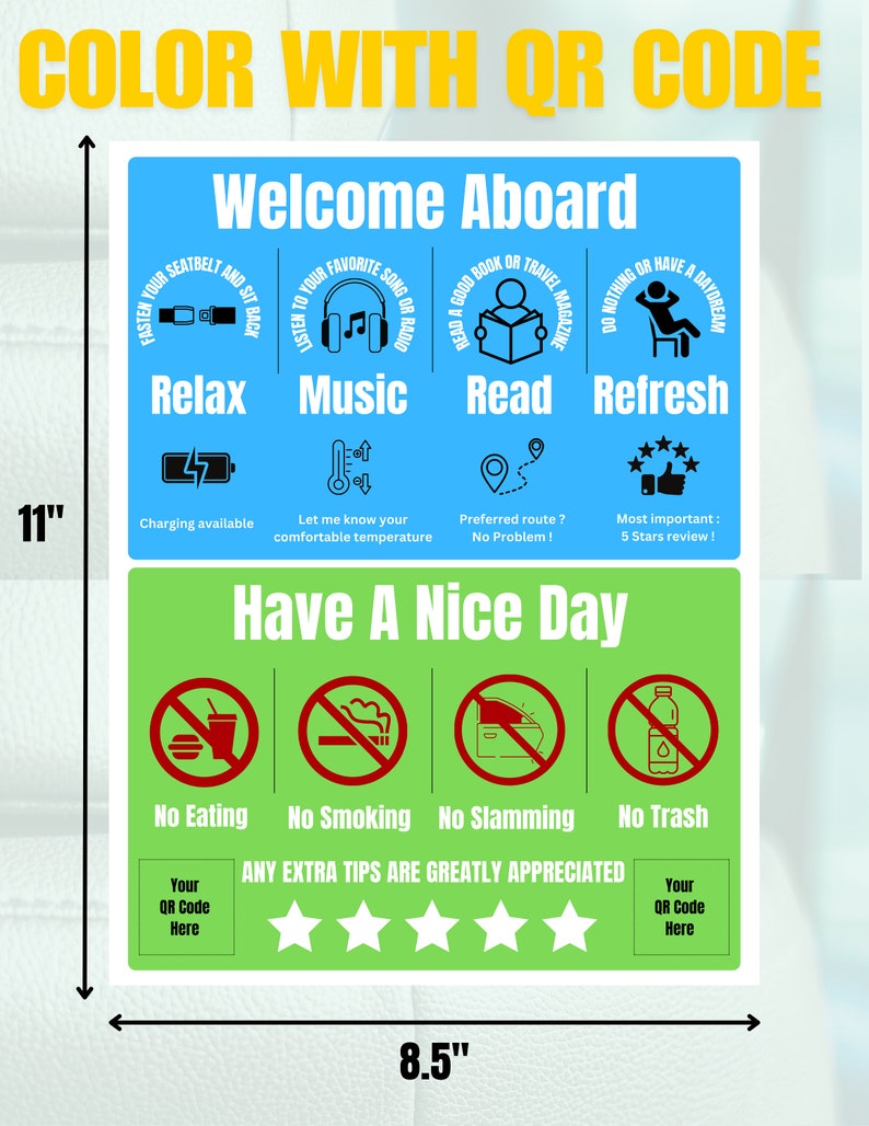 Uber Sign | Uber Lyft Taxi Backseat Sign | Printable Sign | Uber Lyft ...