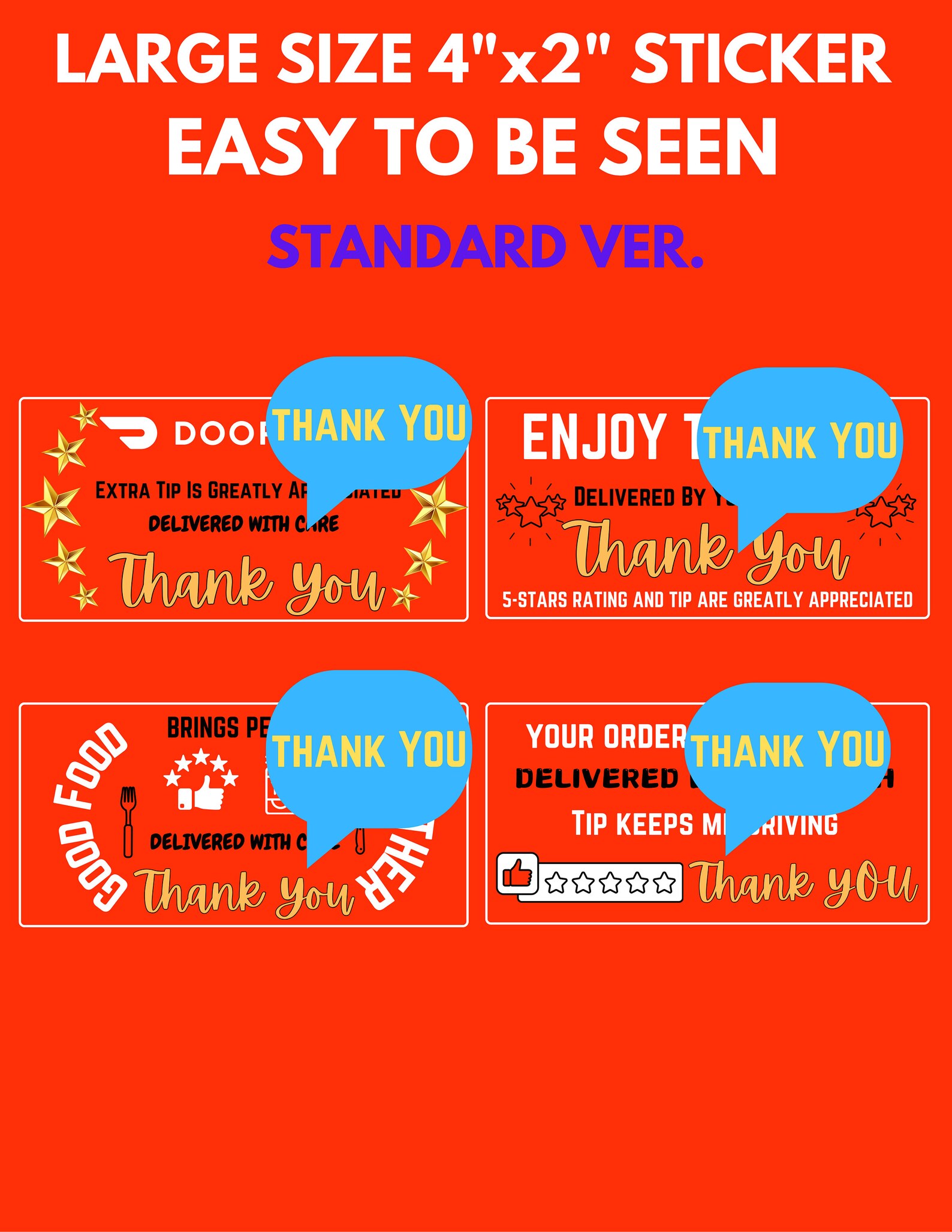 Doordash Sticker | Dasher Sticker | Food Delivery Sticker | Delivery ...