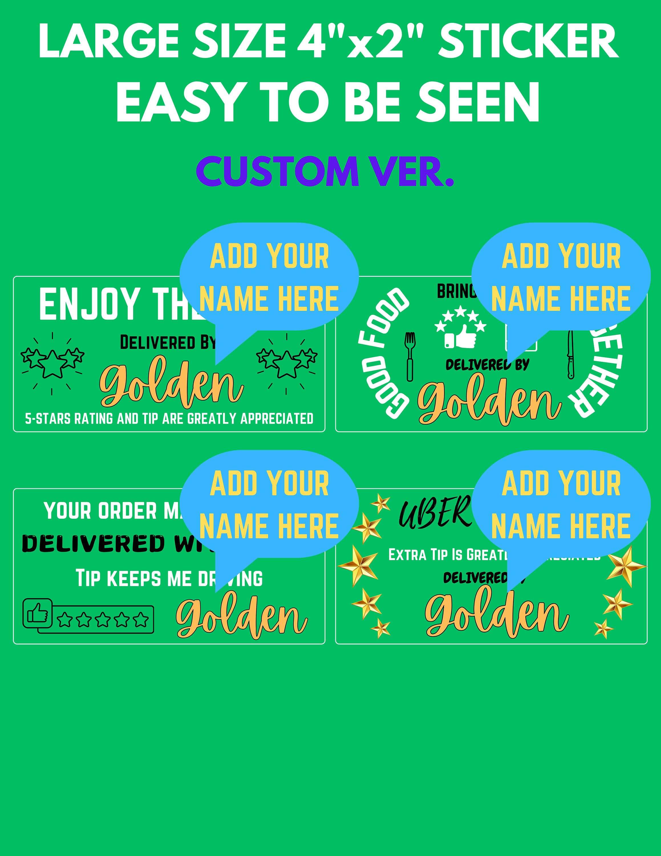 Uber Eats Sticker | Doordash Sticker |food Delivery Sticker |delivery ...