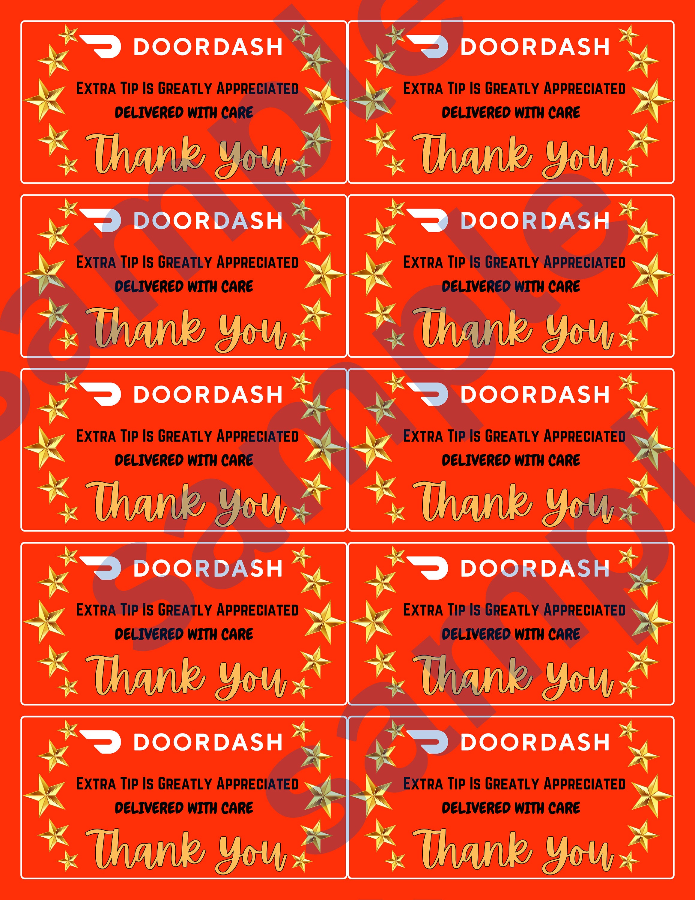Printable Doordash Sticker Dasher Cute Sticker Food Delivery Sticker ...