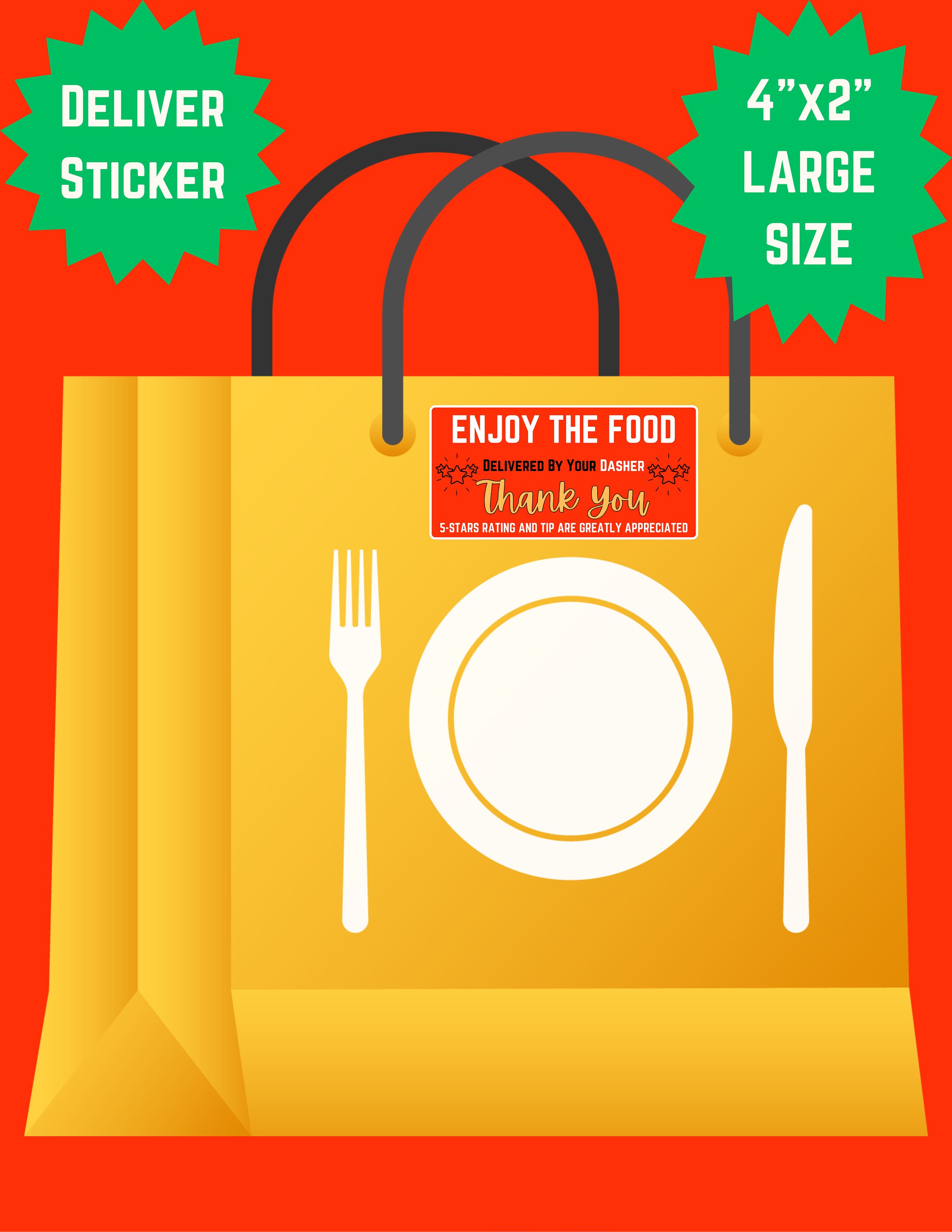 Printable Doordash Sticker Dasher Cute Sticker Food Delivery Sticker ...