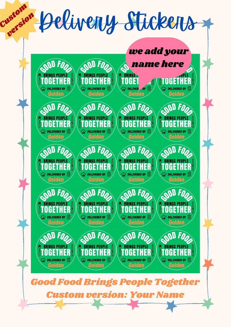 Uber Eats Sticker | Uber Cute Sticker | Food Delivery Sticker ...