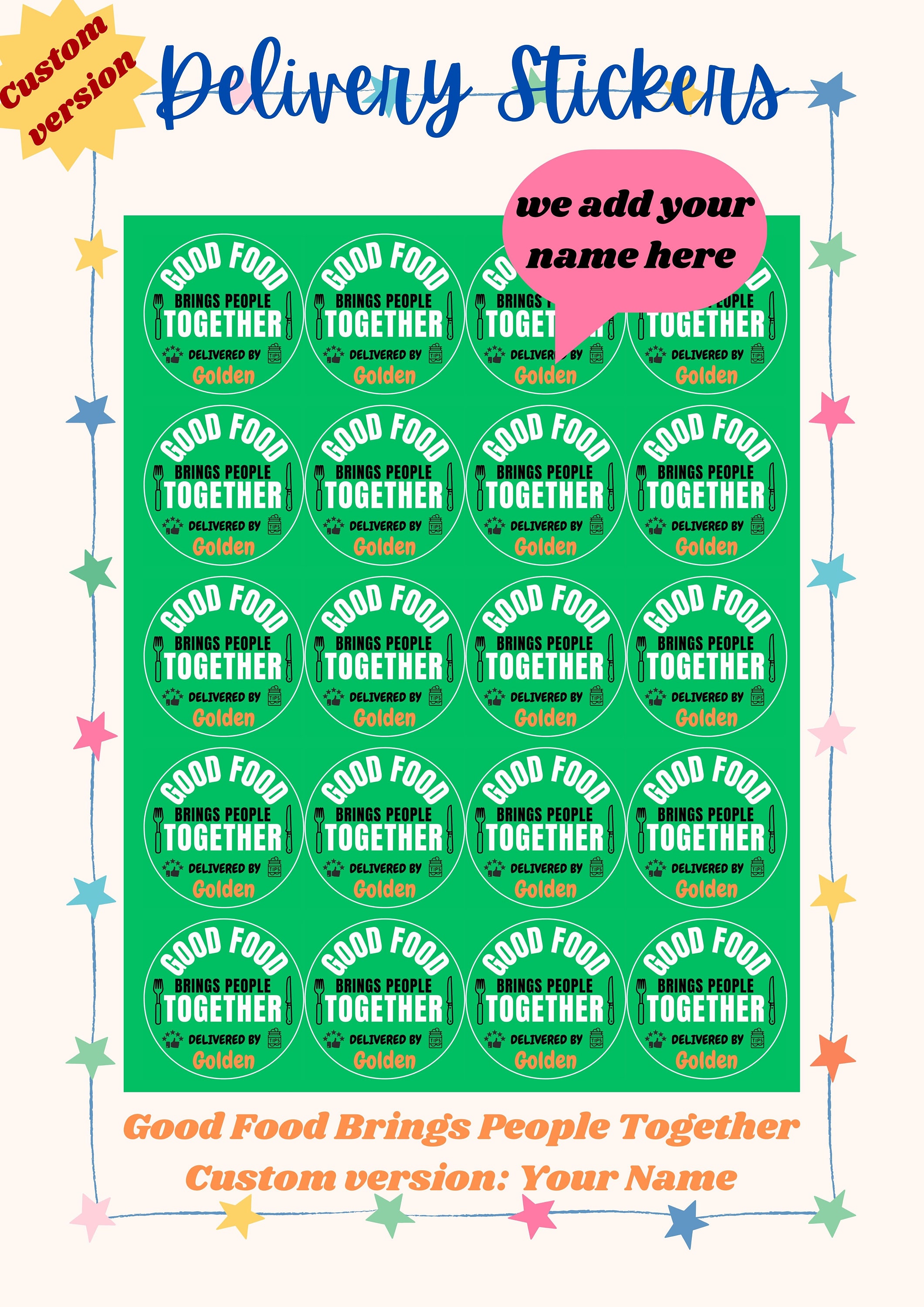 Uber Eats Sticker Uber Cute Sticker Food Delivery Sticker Delivery ...