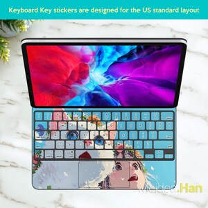 Magic Keyboard Sticker Cartoon Cat Design Back to School Gift for Magic ...