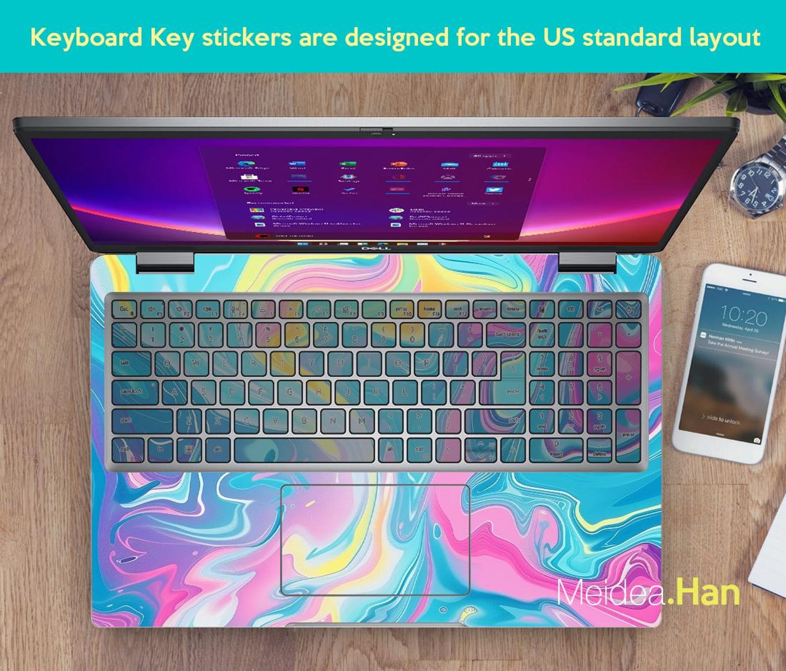 Hp Notebook Pre-cut Custom Laptop Skins Personalized Gift Vinyl Decals ...