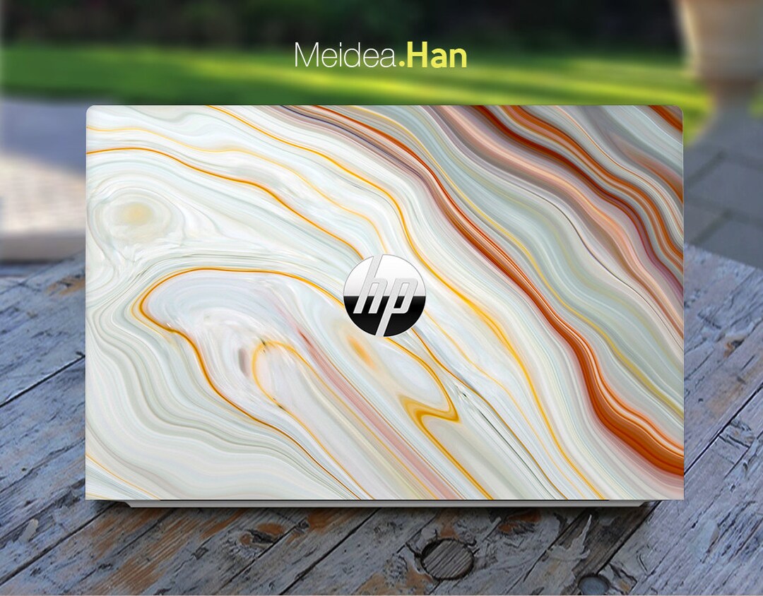 Hp Laptop Skin 15.6 Personalized Customizable Whitemarble Texture White ...