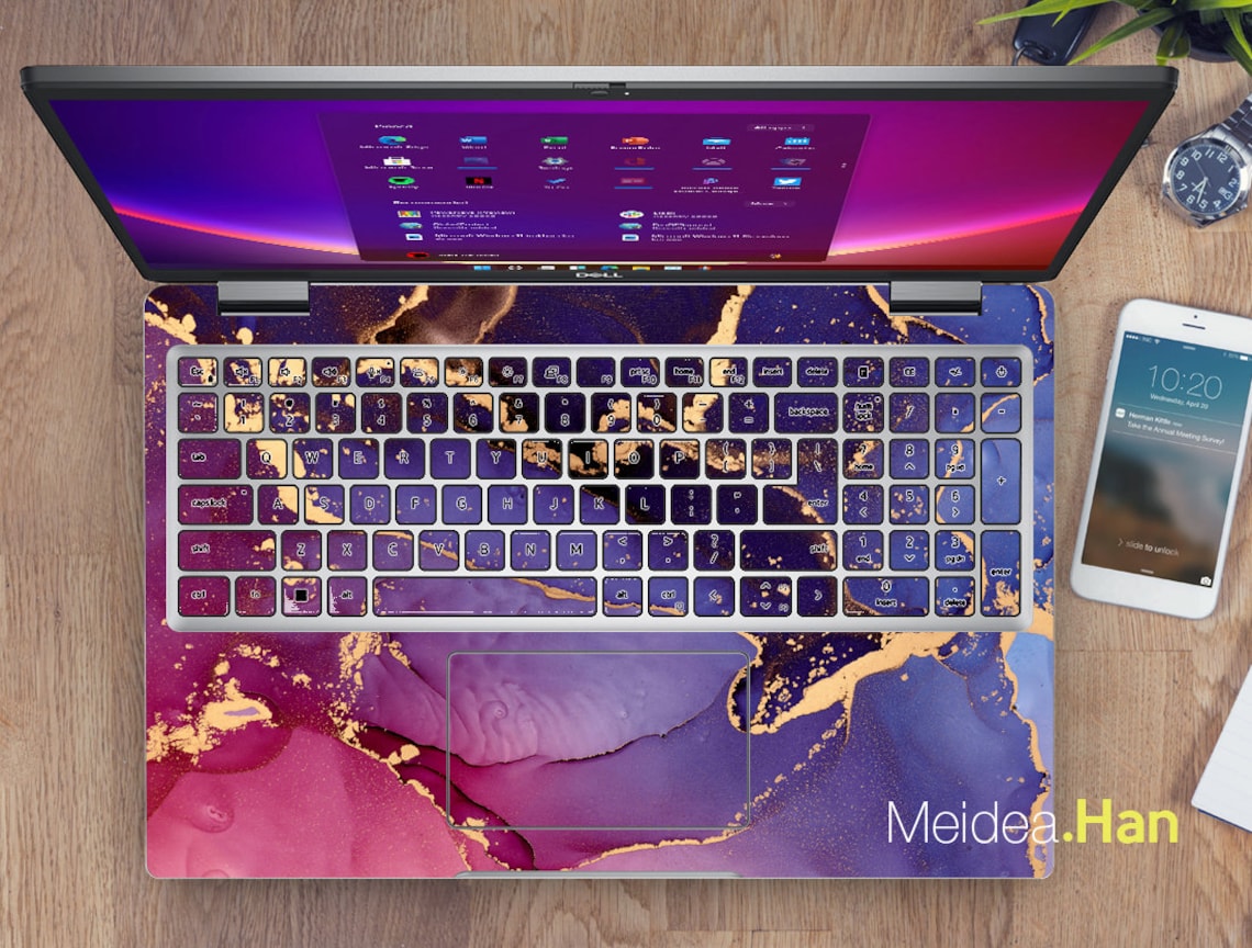 Hp Laptop Skin Elitebook Personalized Customizable Purple - Etsy