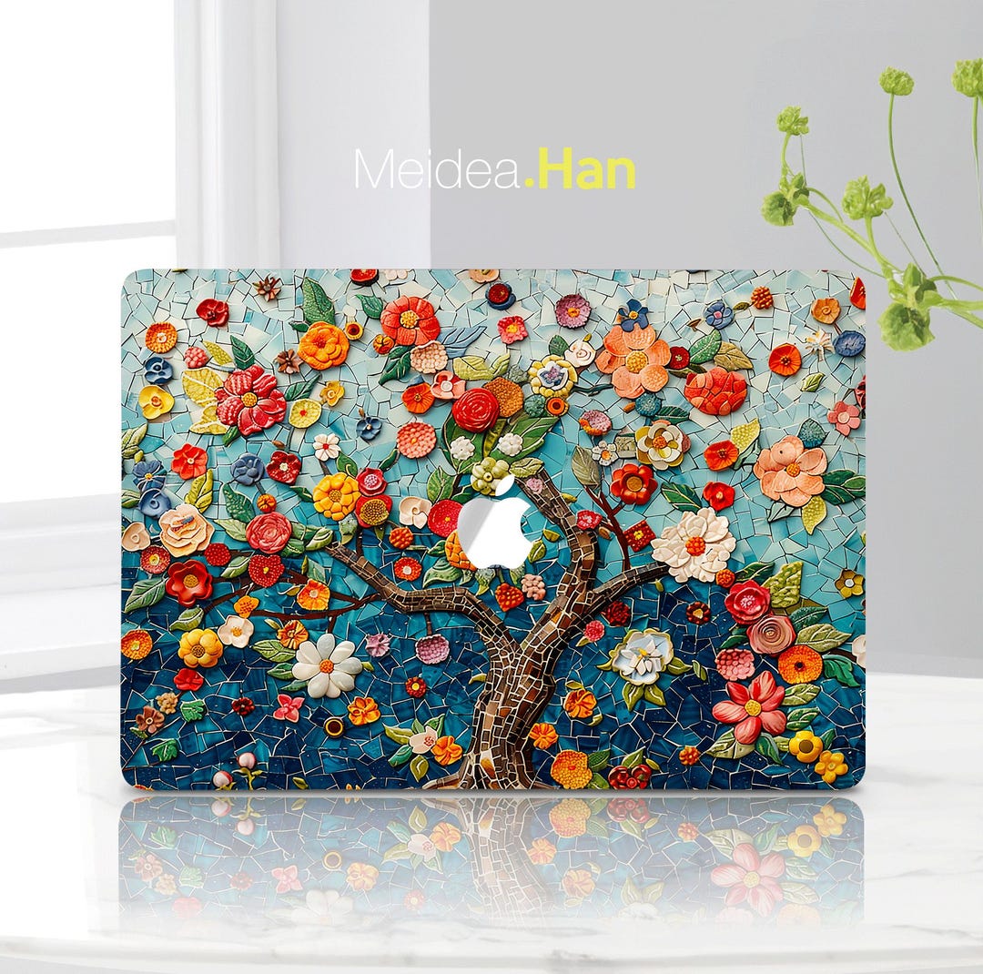 MacBook Accessorie 14inch Skin Keyboard Sticker Unique Flowers Design ...